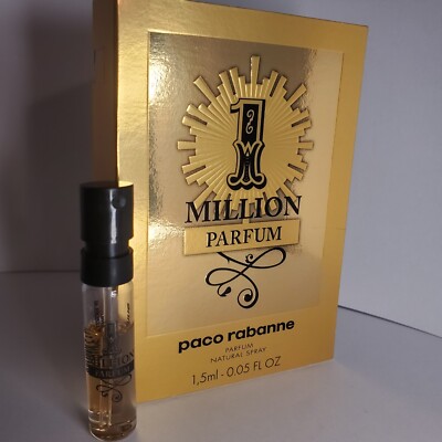 1 Million Parfum by Paco Rabanne for Men, 1.5 mL spray sample size ...