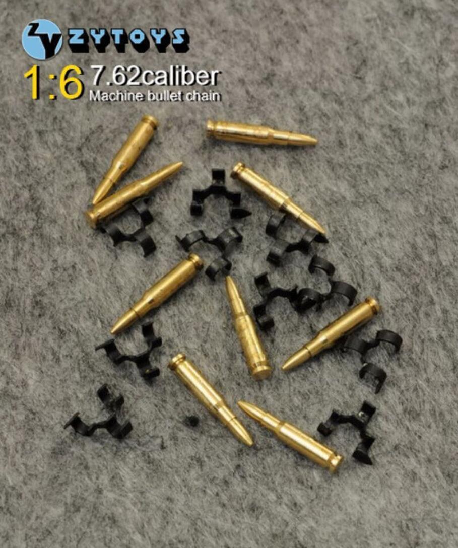 1/6 Scale 7.62 Caliber 20PCS Metal Machine Bullet Chain | eBay