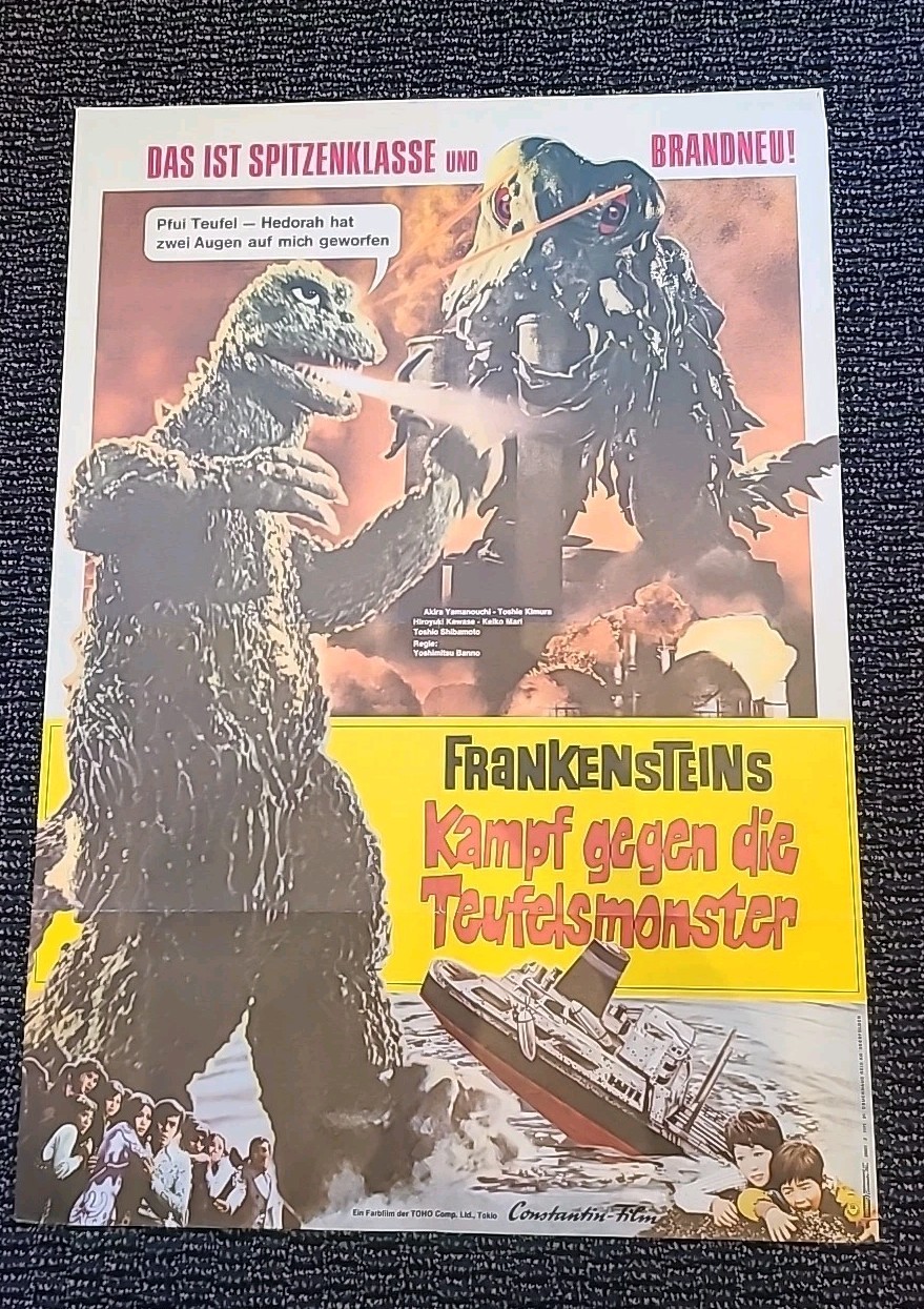 Godzilla vs. Hedorah German Turkish One-Sheet 1971 Smog Monster | eBay