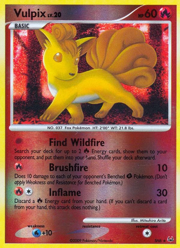 Pokemon Vulpix (SH6/143) Platinum LP REVERSE HOLO | eBay