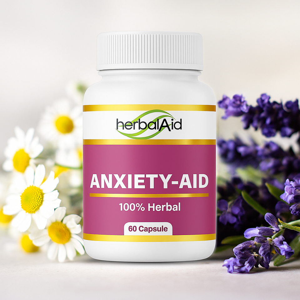 Anxiety Aid Capsule 60 Pills - HIGH STRENGTH STRESS FATIGUE ANXIETY ...