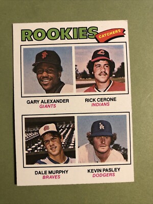 DALE MURPHY Rookie RC 1977 Topps Rookie Catchers #476 (w RICK CERONE ...