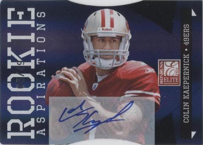 2011 Donruss Elite - Rookie Colin Kaepernick #120 Aspirations Die-Cut ...