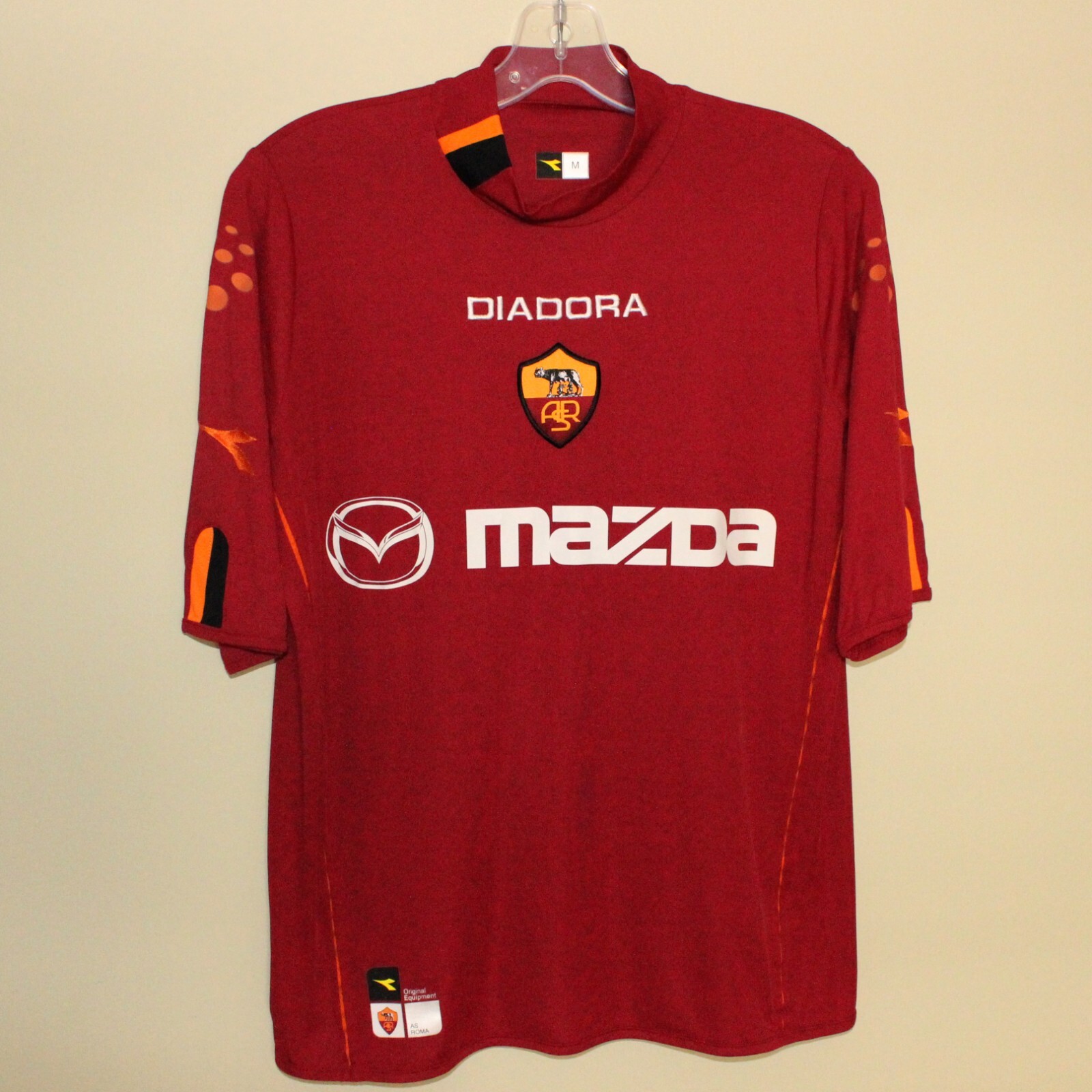 mint AS ROMA 2003-04 home football shirt Diadora M maglia soccer jersey ...
