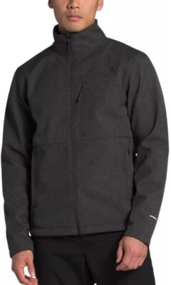 The North Face Apex Bionic Jacket Men's Gray Heather Full Zip Size ...