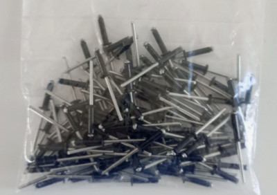 100 rivets plaque immatriculation 4x16 Noir top'plaq auto moto scooter ...