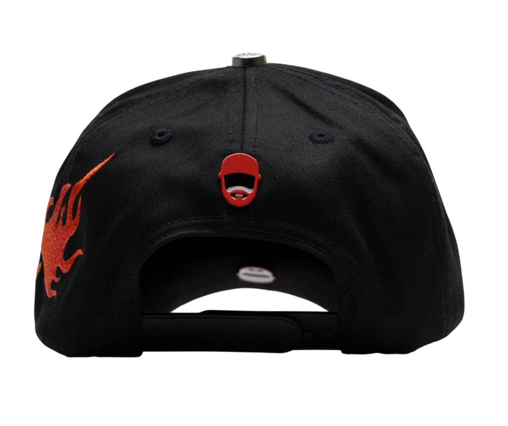 EL BARBAS HATS FLAMES BLACK SNAPBACK HAT BARBHFLAMES BLK | eBay