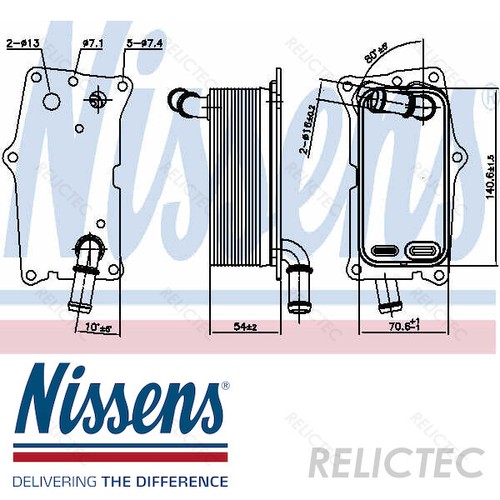 Automatic Transmission Gearbox Oil Cooler MB:W176,C117,W246 W242,X156 ...