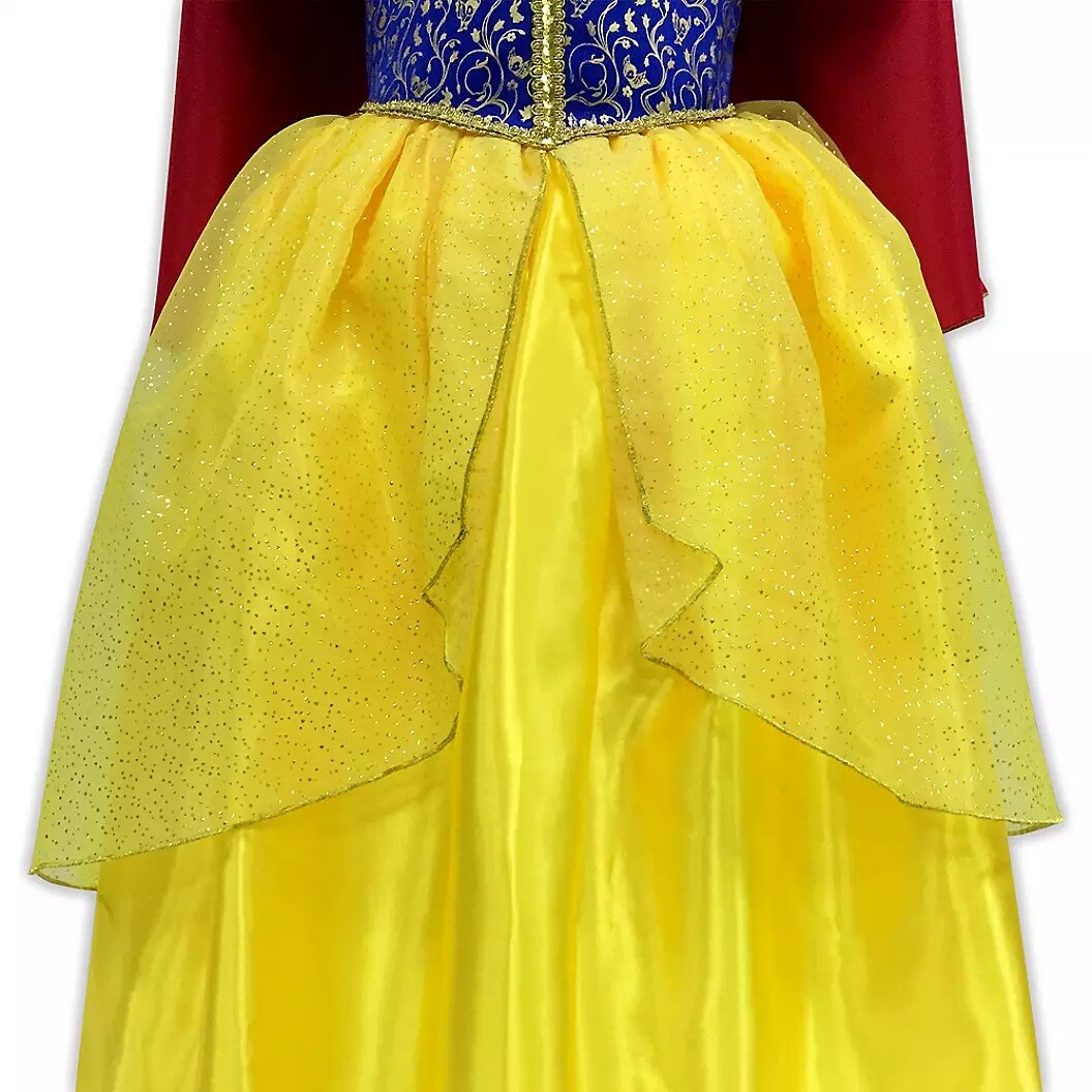 Deluxe~SNOW WHITE~COSTUME~DRESS + HEADBAND + RED CAPE~NWT~Disney Store ...