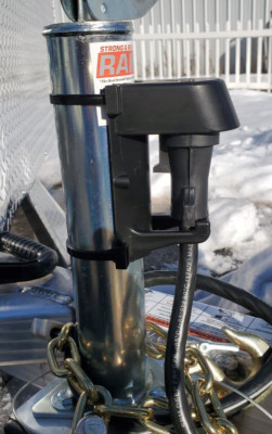 7 Way Trailer Wiring Plug Storage Weather Protector Holder Mount Camper ...