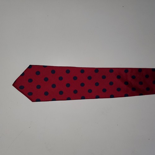 Filenes Bert Pulitzer Collector's Edition Red Blue Dots Men Silk Neck ...