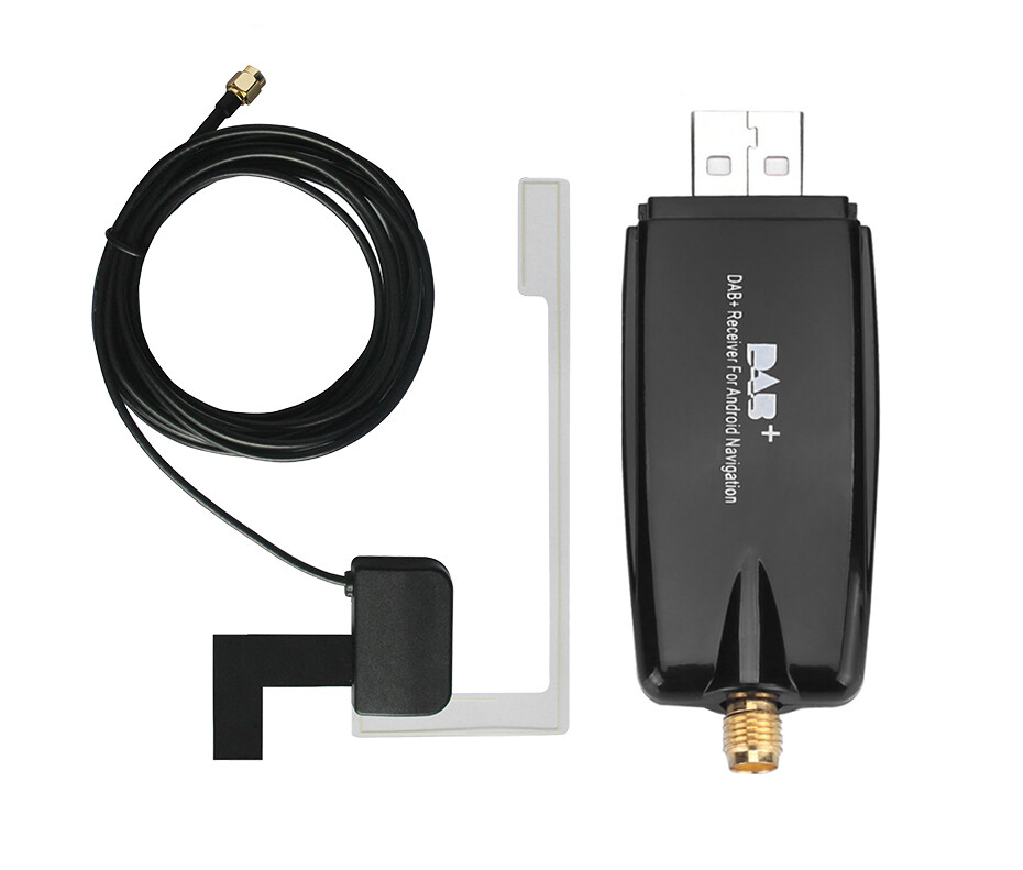 DAB+Digital Radio USB Stick Receiver+Antenna Tool for Car Android DVD ...
