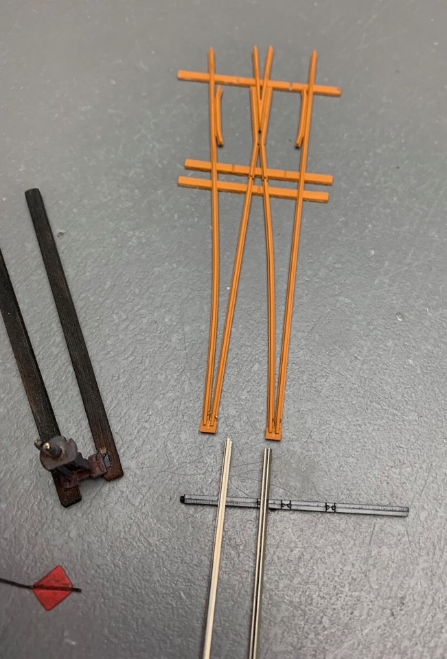 On30 Narrow Gauge #4 LH Turnout Code 70 with Ties and Switch Stand ...