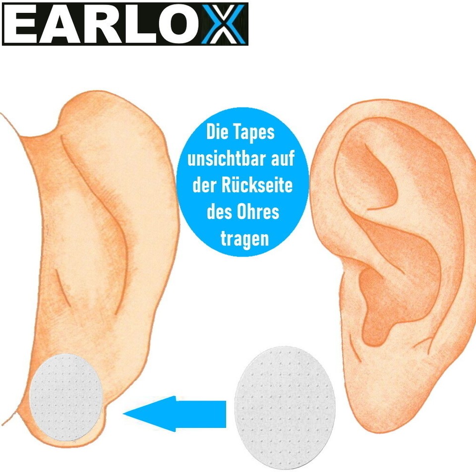 EARLOX Earlobe Tapes Ear Hole Protection For Stretched Earlobes Torn ...