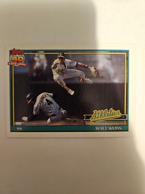 1991 TOPPS WALT WEISS #455 NM | eBay
