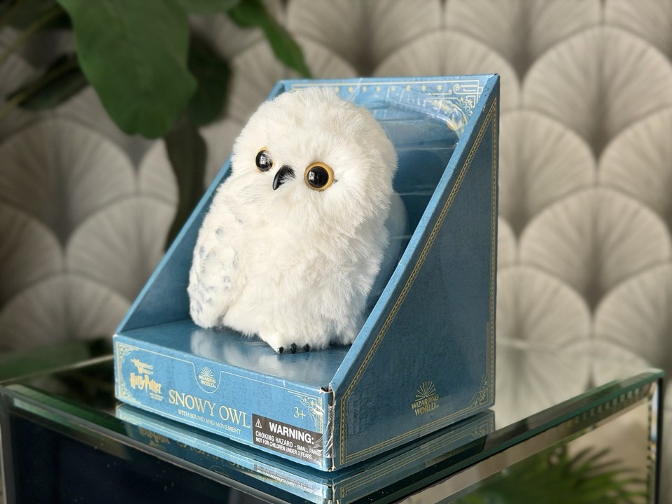 Universal Studios Harry Potter Hedwig Snowy Owl Shoulder Plush Sound ...