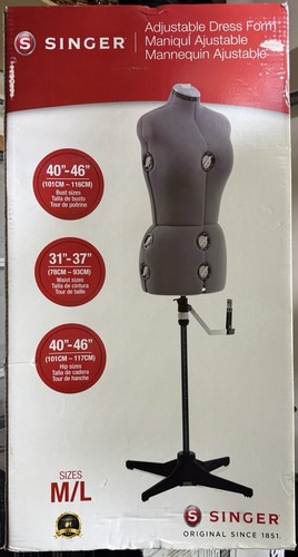 NEW Singer Adjustable Dress Form M/L | eBay