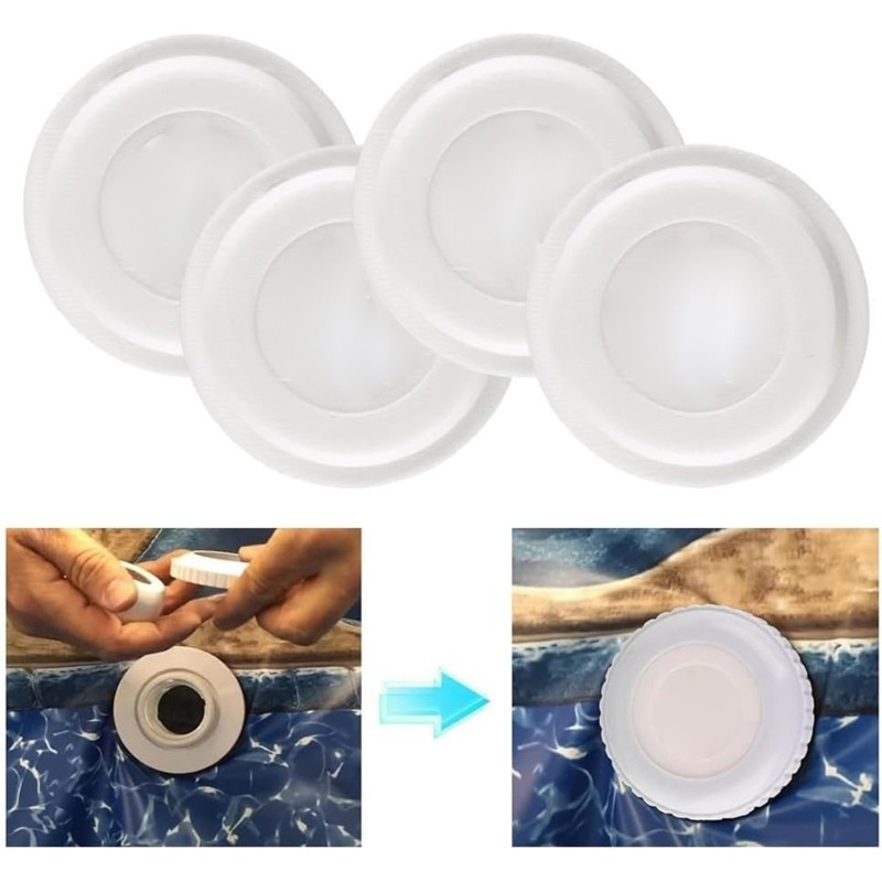4Pieces Pool Jet Covers Plastic Pool Part Pool Accessories High ...