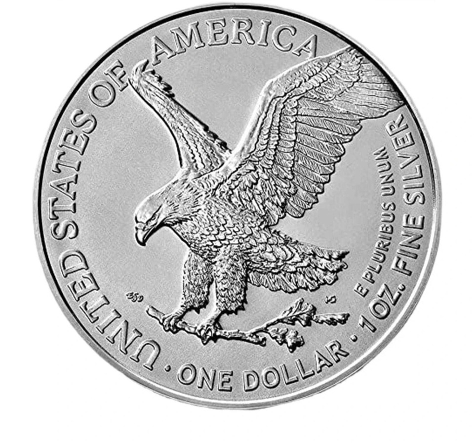 American Statue of Liberty Eagle Coin Silver Plated Commemorative Coin ...