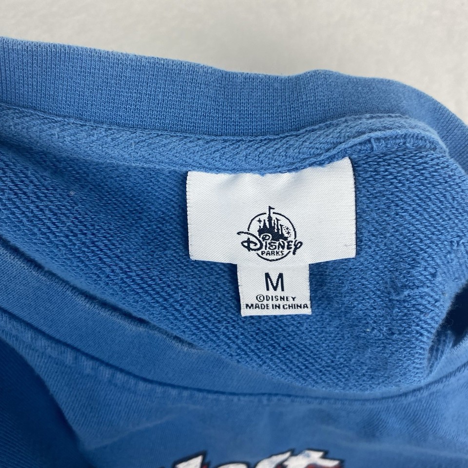 Disney Walt Disney World Retro Sweater Adult M Blue Rainbow Stripes ...