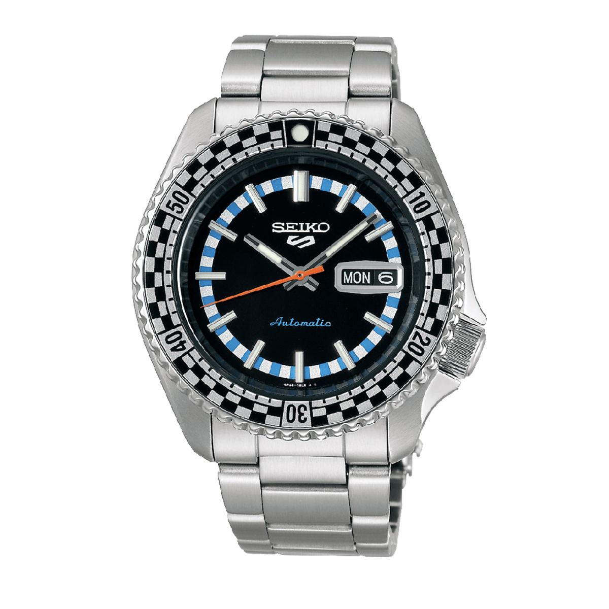Seiko 5 Sport Watch Checker Flag Dial Black Special Edition SRPK67K1 | eBay