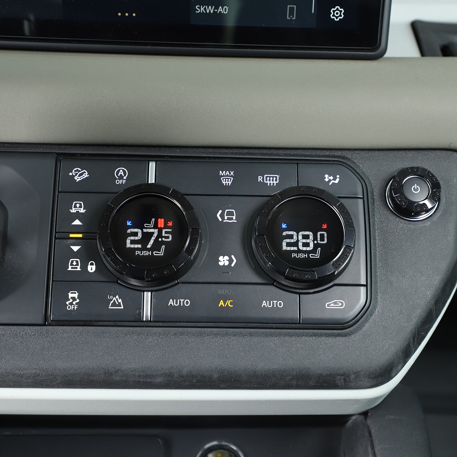 3pcs Climate Console Knob Ring Trim Cover Fits Land Rover Defender L663 ...