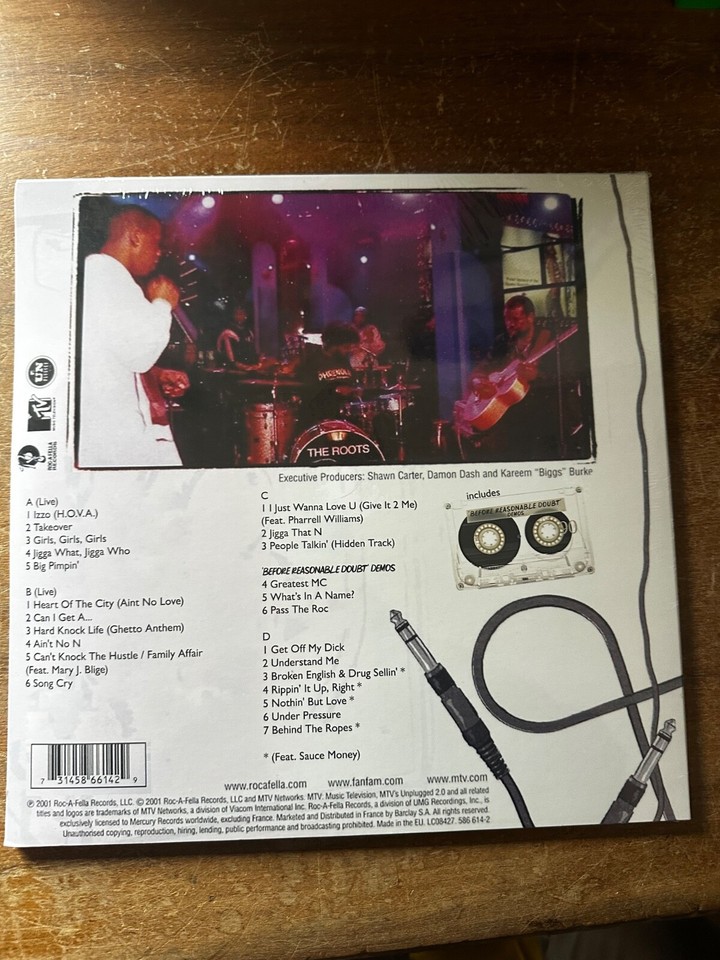 New Jay-Z Mtv Unplugged Vinyl Lp 2 Import With Bonus Tracks, Mint 🔥🔥🔥 | eBay