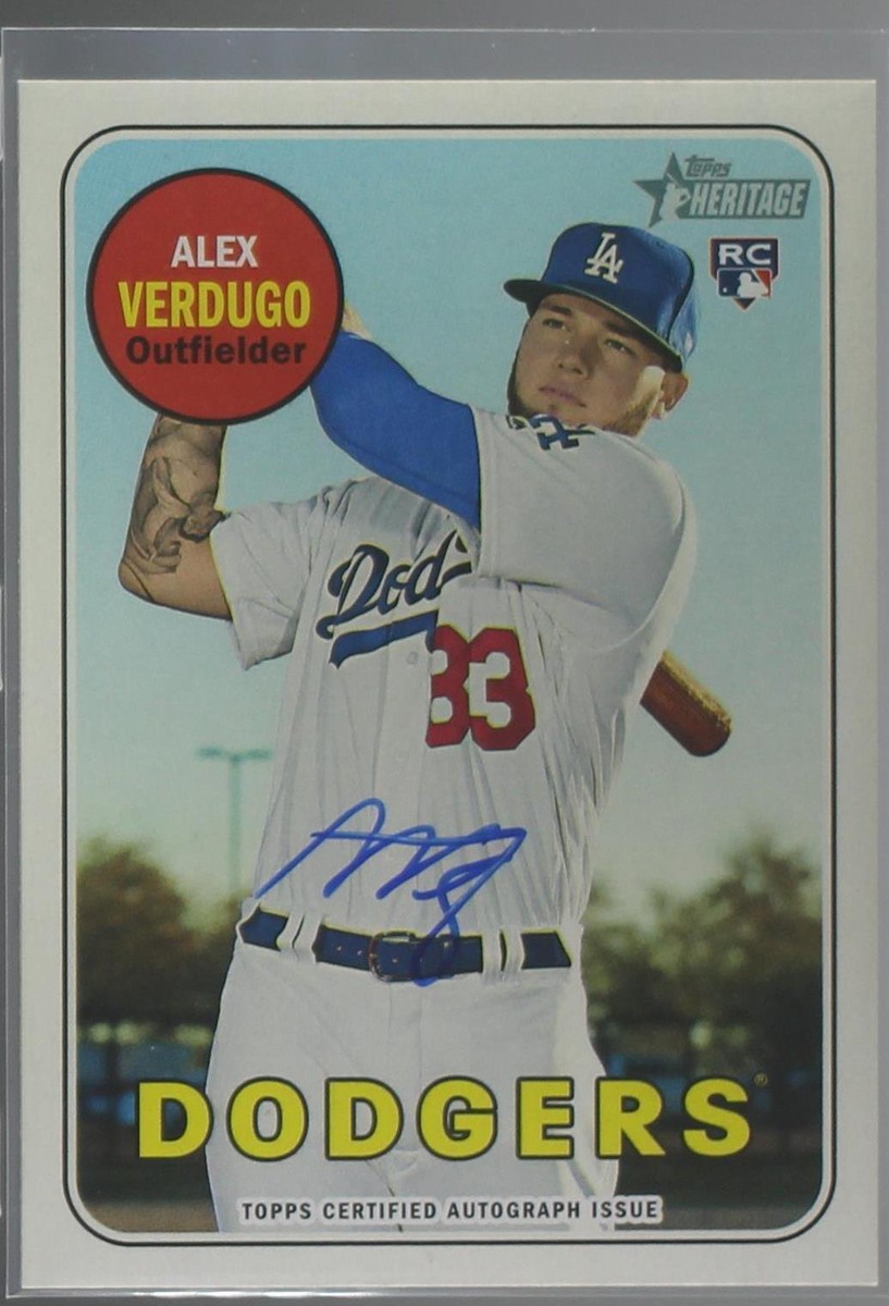 2018 Topps Heritage - Real One Autographs #ROA-AV Alex Verdugo (AU, RC ...