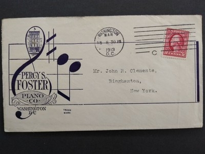 DC: Washington 1913 Percy Foster Piano Illustrated Advertising Cover | eBay