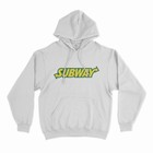 Hoodie White Color Subway Restaurant Logo Long Sleeve | eBay