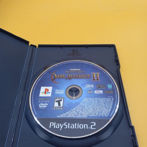 Sony Playstation 2 PS2 Disc Only Video Game Baldur's Gate Dark Alliance ...