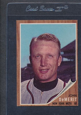 1962 Topps #004 John DeMerit Mets EX *1433 | eBay