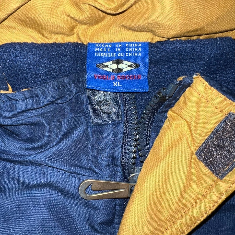 Nike Liga MX Mexico UNAM Pumas Soccer Coat Jacket XL Blue Gold Azul Oro ...