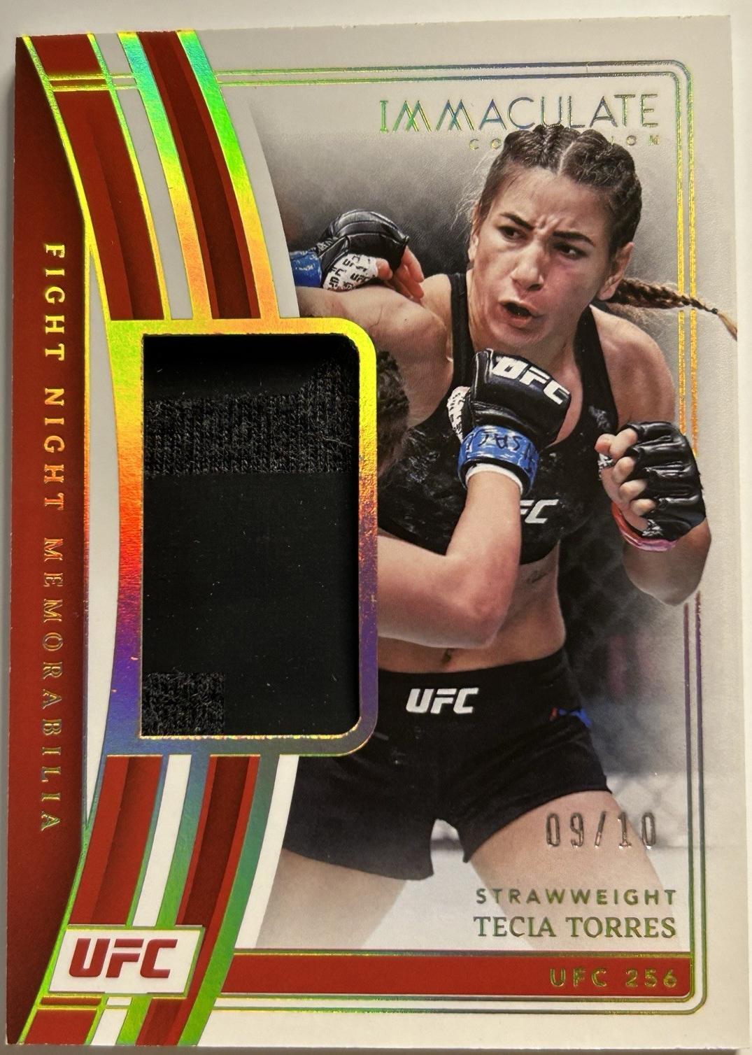 2023 Panini Immaculate Collection UFC - Fight Night Memorabilia Tecia ...