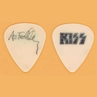 KISS 1980 Unmasked concert tour silver foil Ace Freheley signature ...