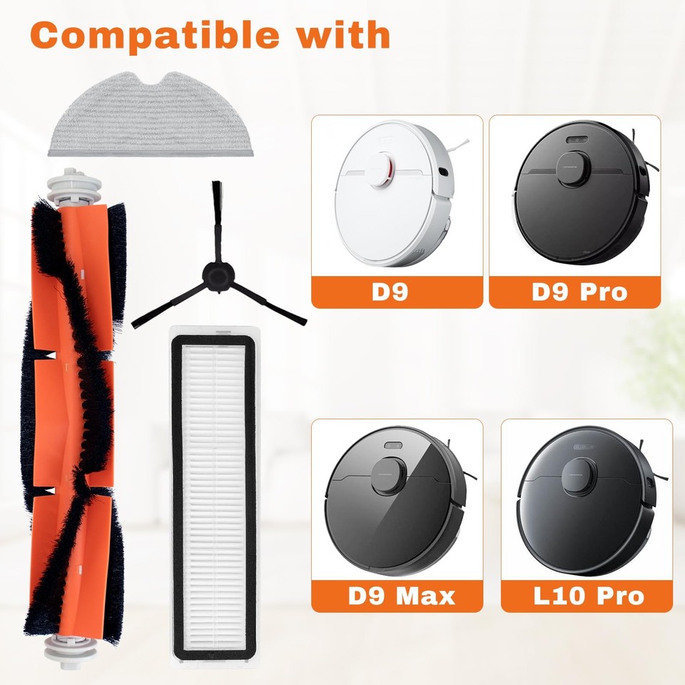 Accessori di ricambio da 17 pezzi compatibili con Dreame D9 D9 Max L10 ...