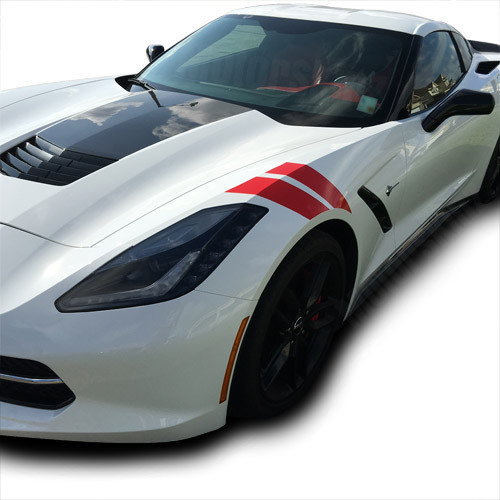 Fender Racing Hash Stripes Vinyl Decal Overlay for 2014-2019 Chevy ...