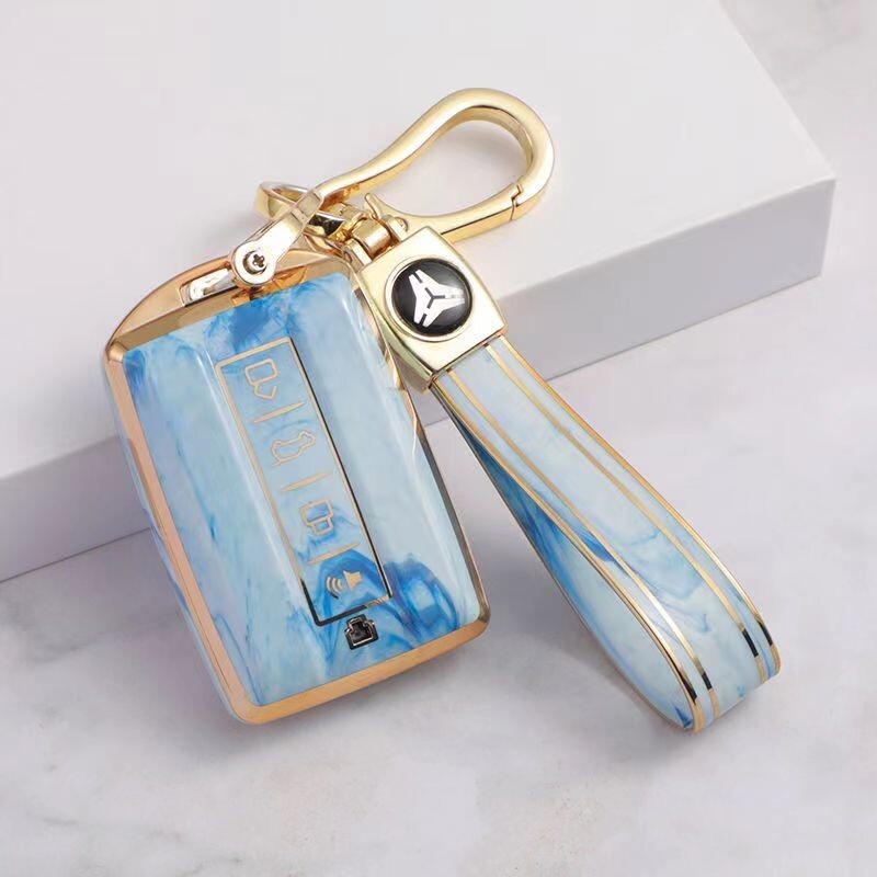 TPU Car Remote Key Fob Cover Case For Great Wall GWM WEY TANK 300 Blue ...