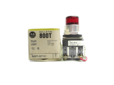 ALLEN BRADLEY 800T-QT12 SER. T 12V (BK/YL) NSMP | eBay