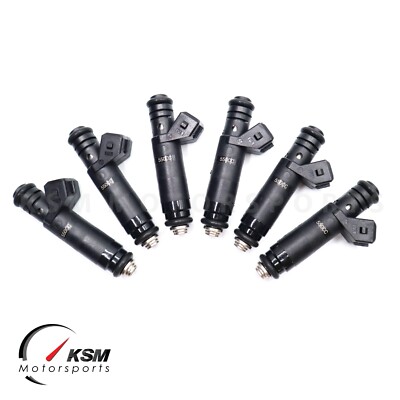 6x 550cc 52lb fit Siemens Deka Fuel Injectors EV1 for VW Audi BMW Ford ...