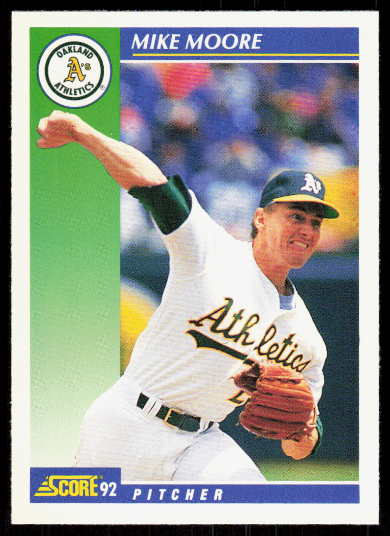 1992 Score 91 Mike Moore Oakland Athletics | eBay