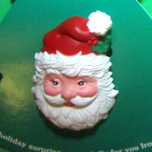 VINTAGE HALLMARK SANTA FACE CHRISTMAS LAPEL PIN XLP3025-C940 | eBay