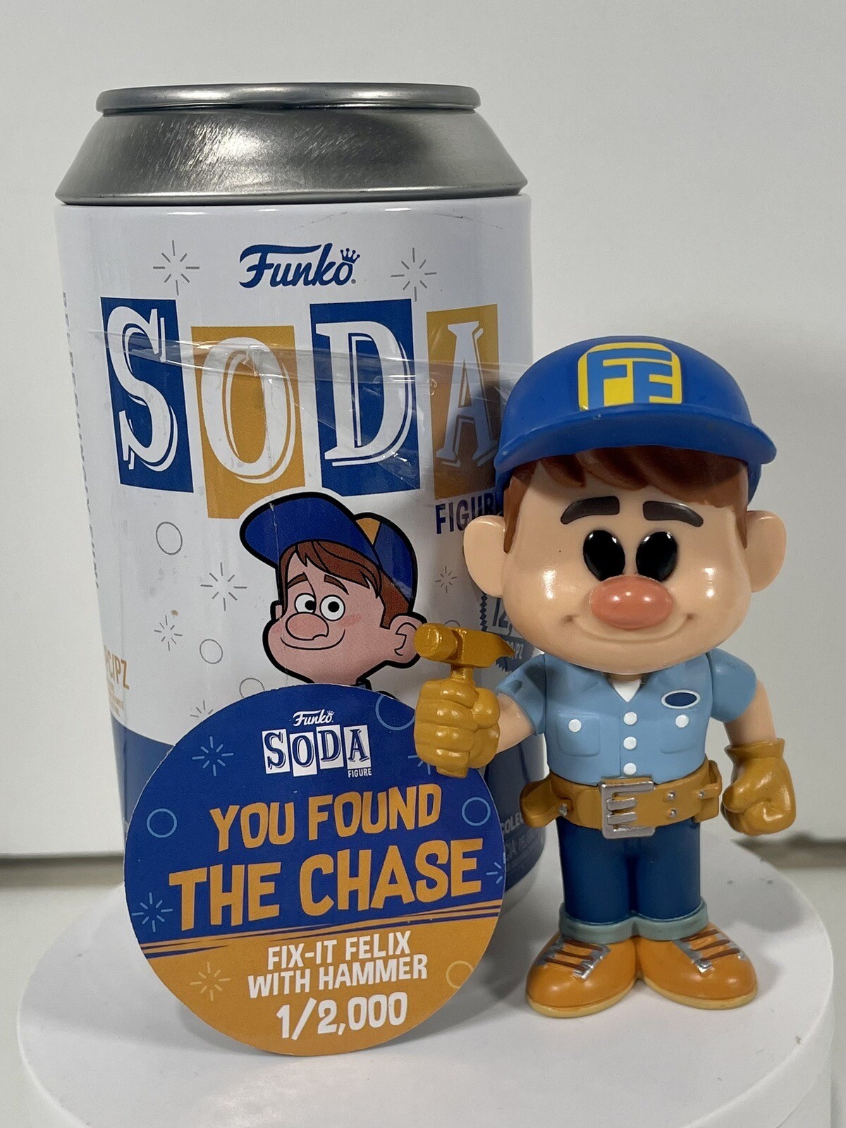 Funko Soda Wreck-It Ralph Fix-it-Felix Holding Hammer *Chase* 1/2,000 ...