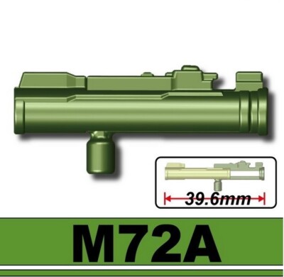 M72A LAW Bazooka Rocket Launcher compatible w/toy brick minifigures ...
