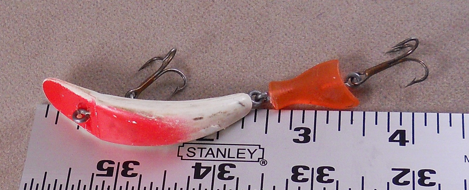 Vintage, Walleye Fishing Lure / Brooks Type Jointed 1/4 oz, 3 3/8 in ...