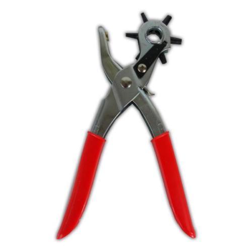 REVOLVING LEATHER PUNCH RIVET PLIER 6 SIZES DIY BELT EYELET PUNCHER 6 ...