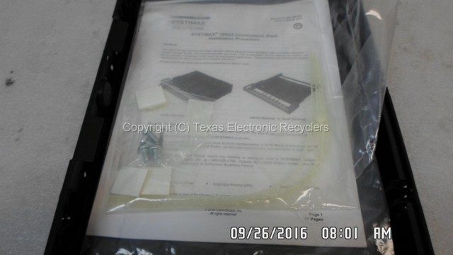 CommScope 360g2-1u-mod-fx Systimax 360g2 Modular Cassette Shelf Fixed ...