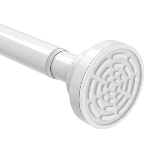 TEECK Shower Curtain Rod 40-73 inch Adjustable Tension Spring Shower ...