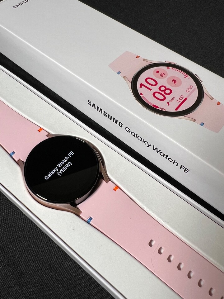 Samsung Galaxy Watch FE- Smartwatch- 40mm/Pink/Gold- Unlocked ANDROID ...