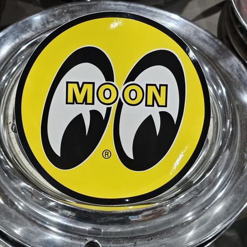 Official MOONEYES 8" Vinyl Sticker Decal Hot Rod Drag Racing vtg Auto ...
